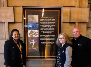 Stolen Generation plaque at Central Station – Cotton Ward